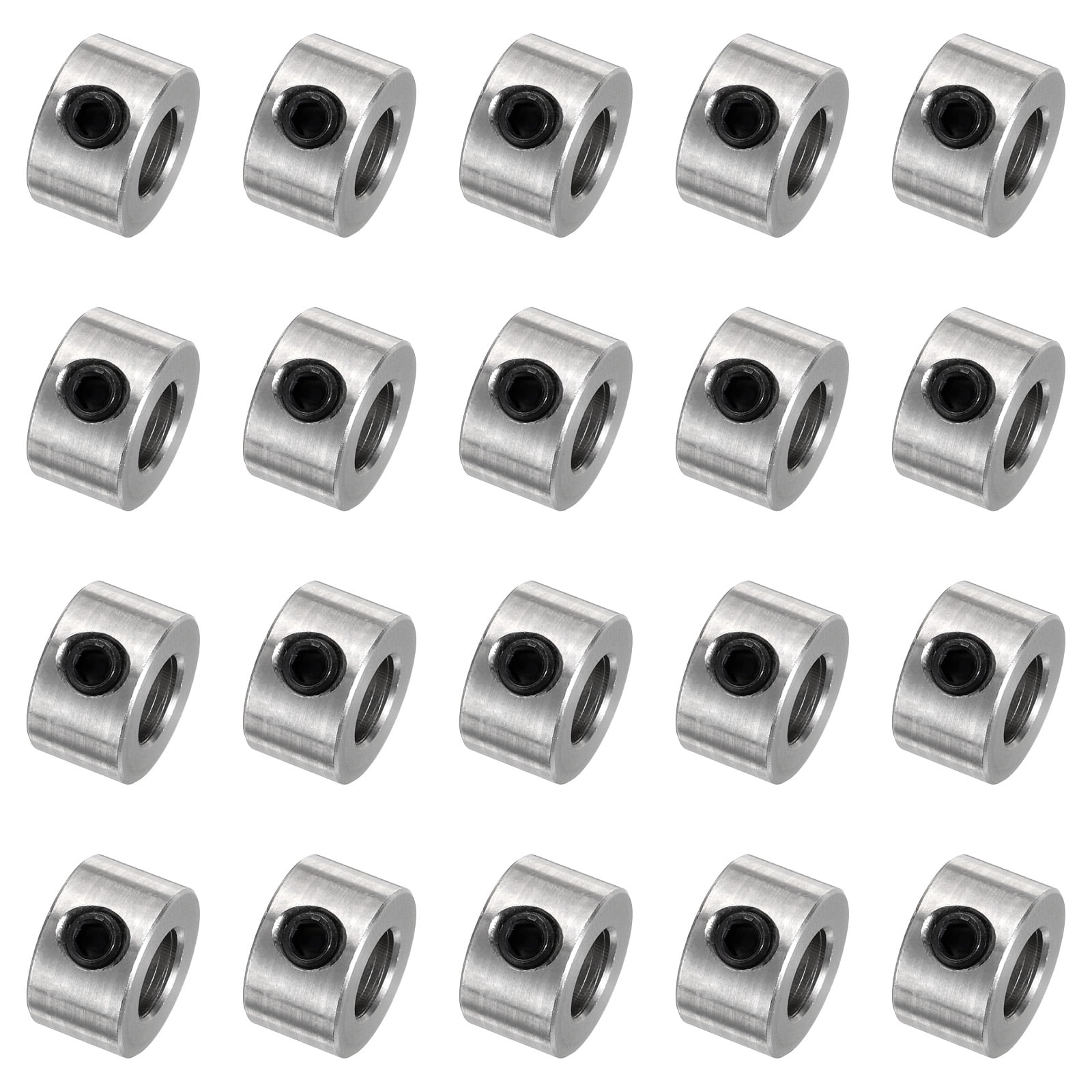 20 Pack Set Screw Collars 6mm Bore Shaft Collars, 12mm OD, 7mm Width ...