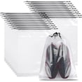 20 Pack Shoe Bags for Travel, Clear Travel Shoe Bags for Packing, Large ...