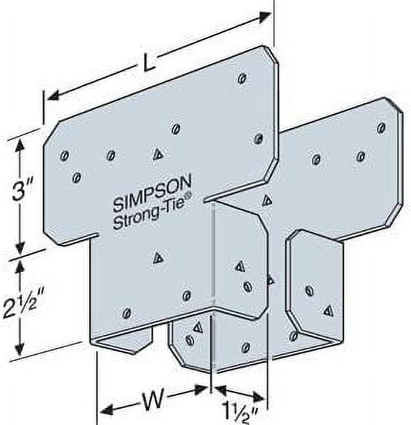 20 Pack Simpson Strong Tie AC6Z 6X Adjustable Beam/Post Cap Z-Max ...