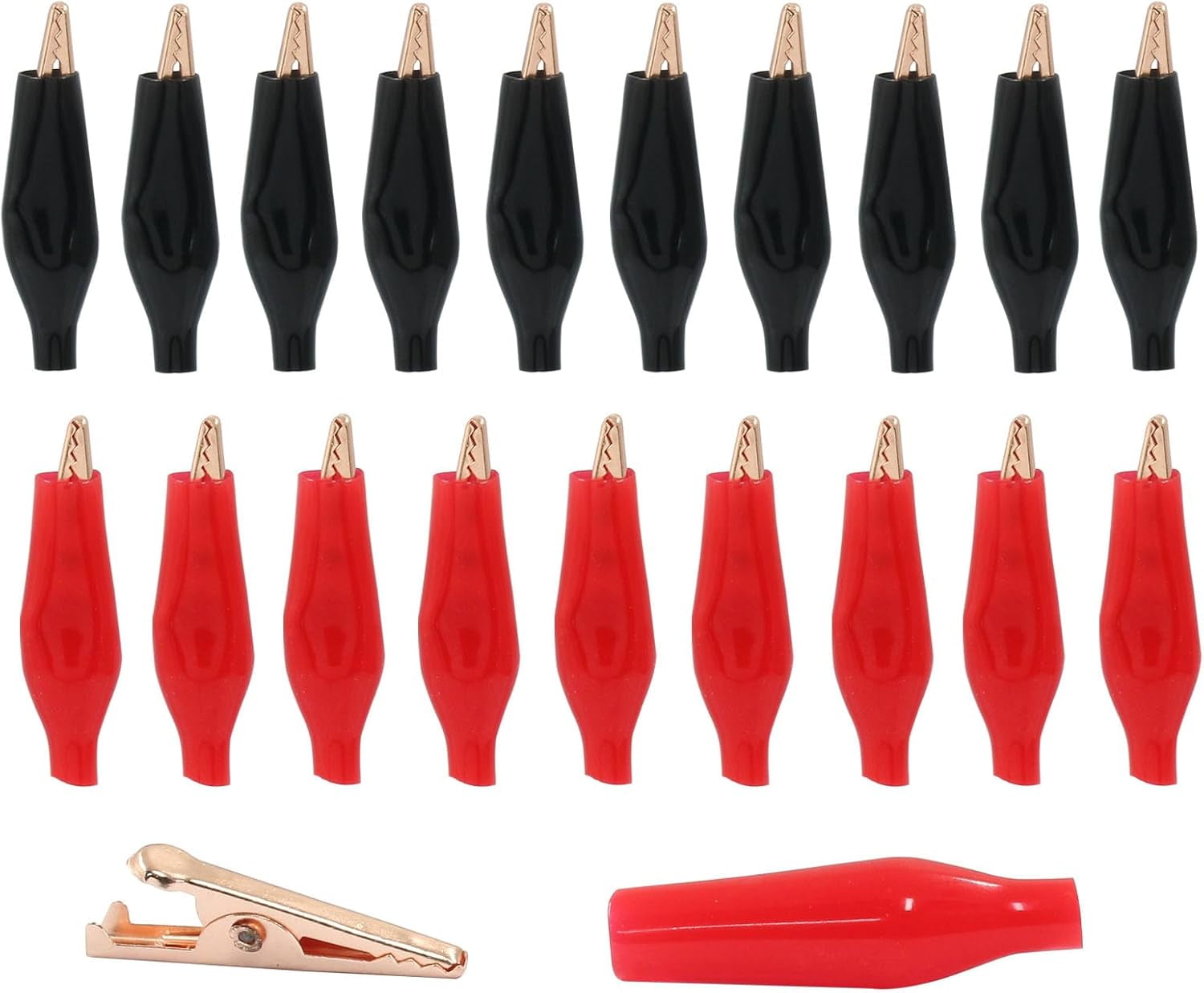 20 Pack Small Alligator Clips Soldering Heat Sinks Micro Clip with Soft ...