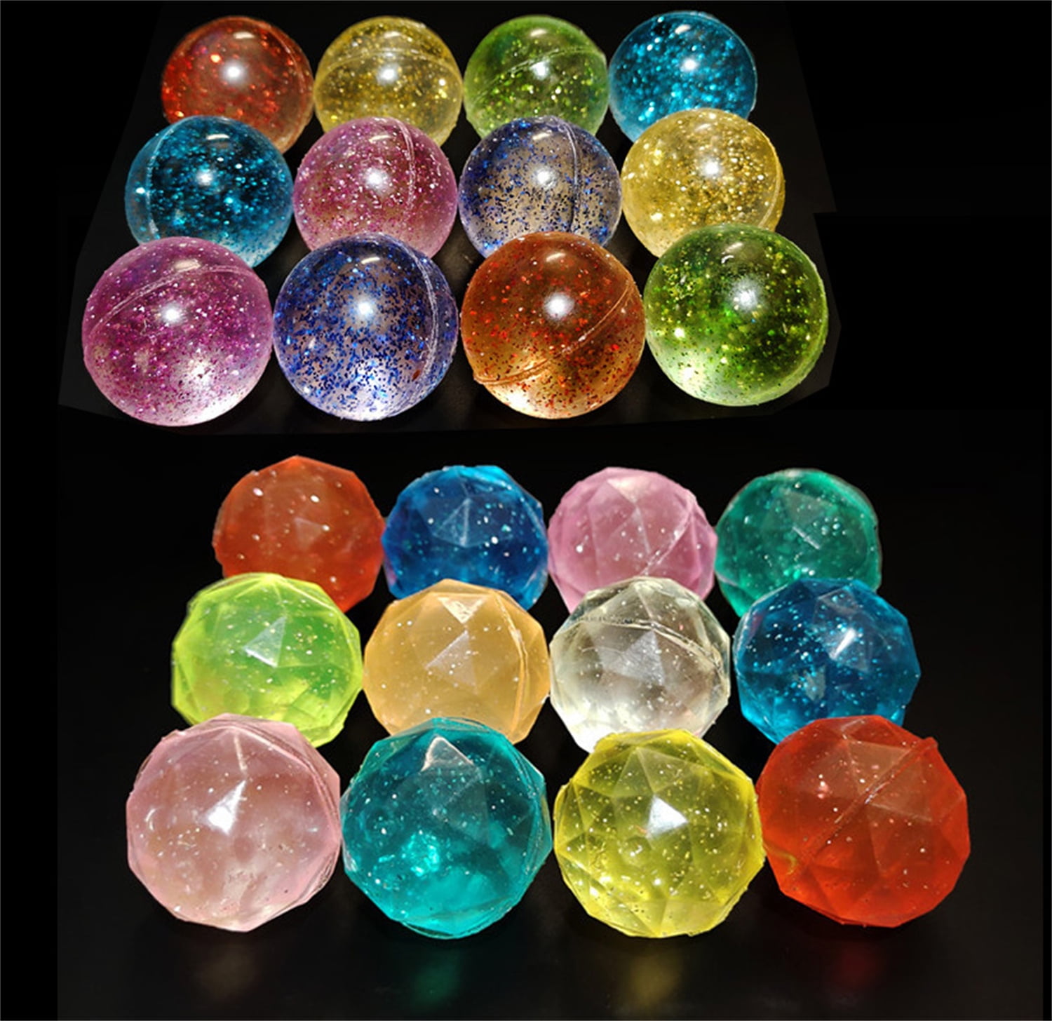 20 Pack Small Bouncy Balls,1.2 Inch/30mm Rubber High Bouncing Balls ...