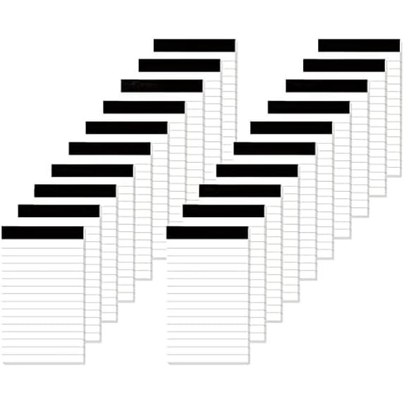 20 Pack Small Notepad, 3 x 5 Inch Ultra Quality Note Pads, Server Lined ...