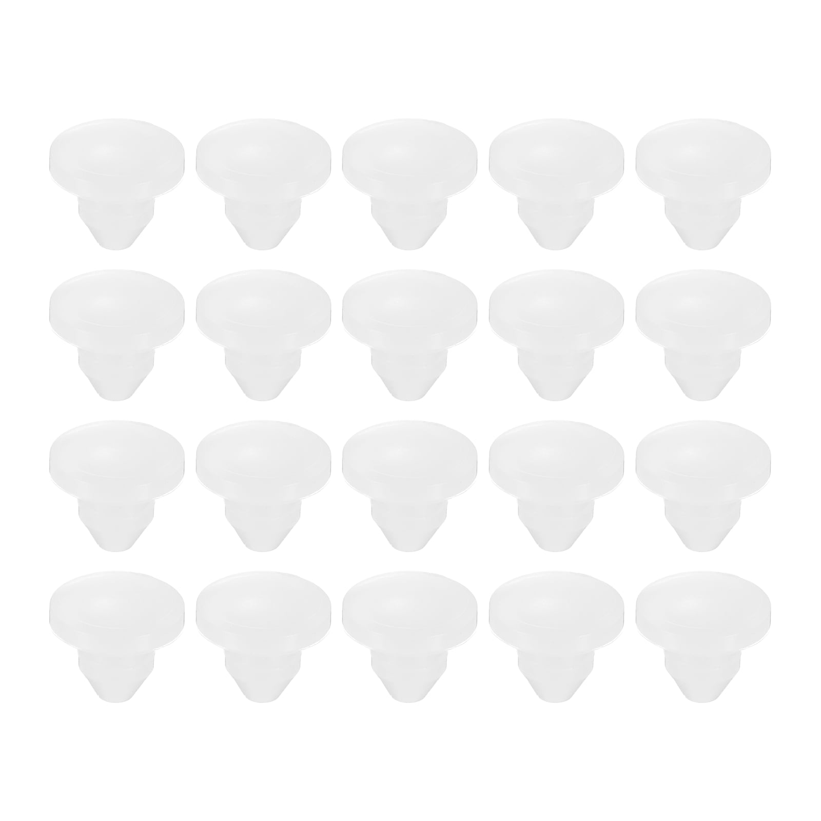 20 Pack Snug Plugs, Rubber Hole Plugs Round Soft Flexible Stopper Fit ...