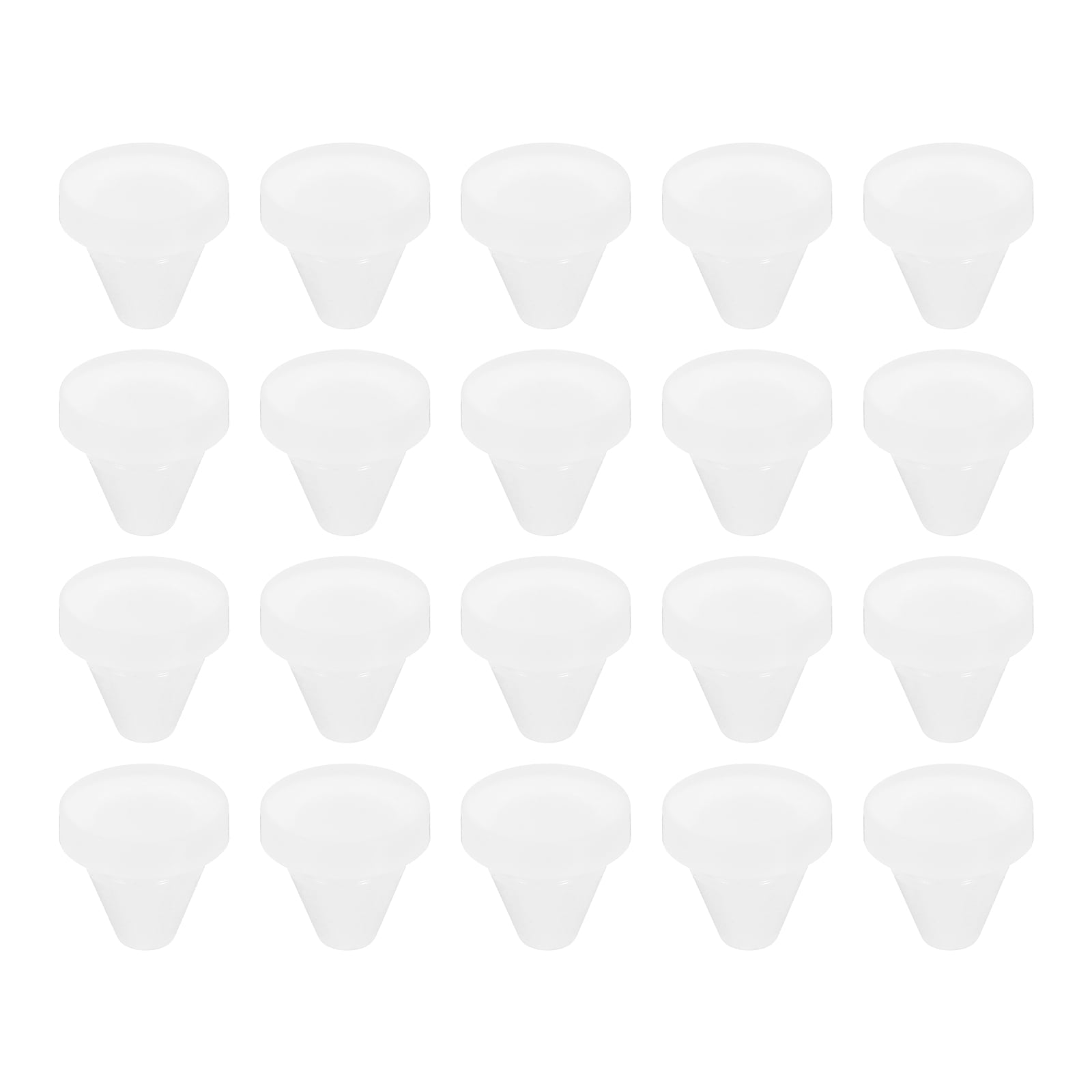 20 Pack Snug Plugs, Rubber Hole Plugs Round Soft Flexible Stopper Fit ...
