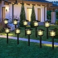 20 Pack Solar Pathway Outdoor Lights Waterproof IP55 House Shape Solar ...