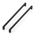 20 Pack Solid 10 Inch Hole Center Square Cabinet Handles Matte Black ...
