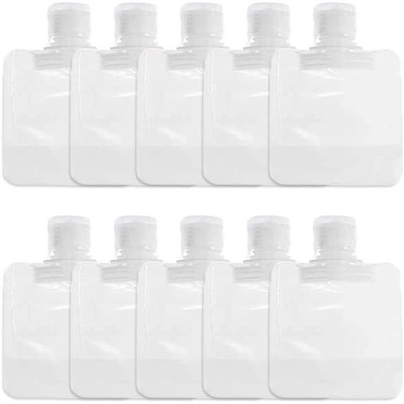 20 Pack Squeeze Flat Bottle Pouches,30ML Travel Pouches for Toiletries ...
