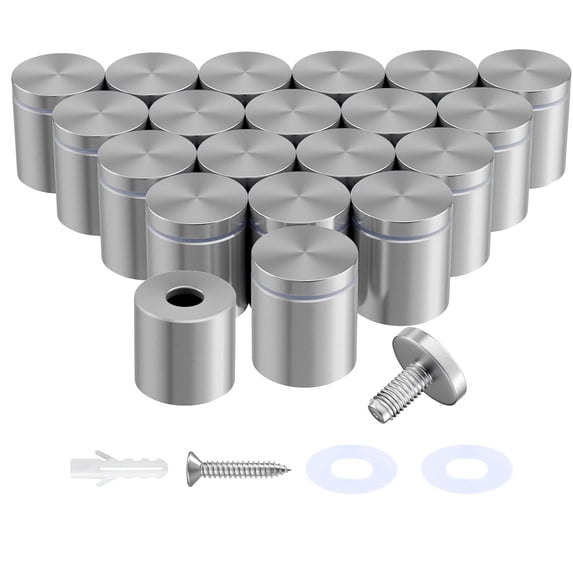 20-Pack Standoff Screws (1 in. Dia x 1 in. L), Stainless Steel Standoff ...