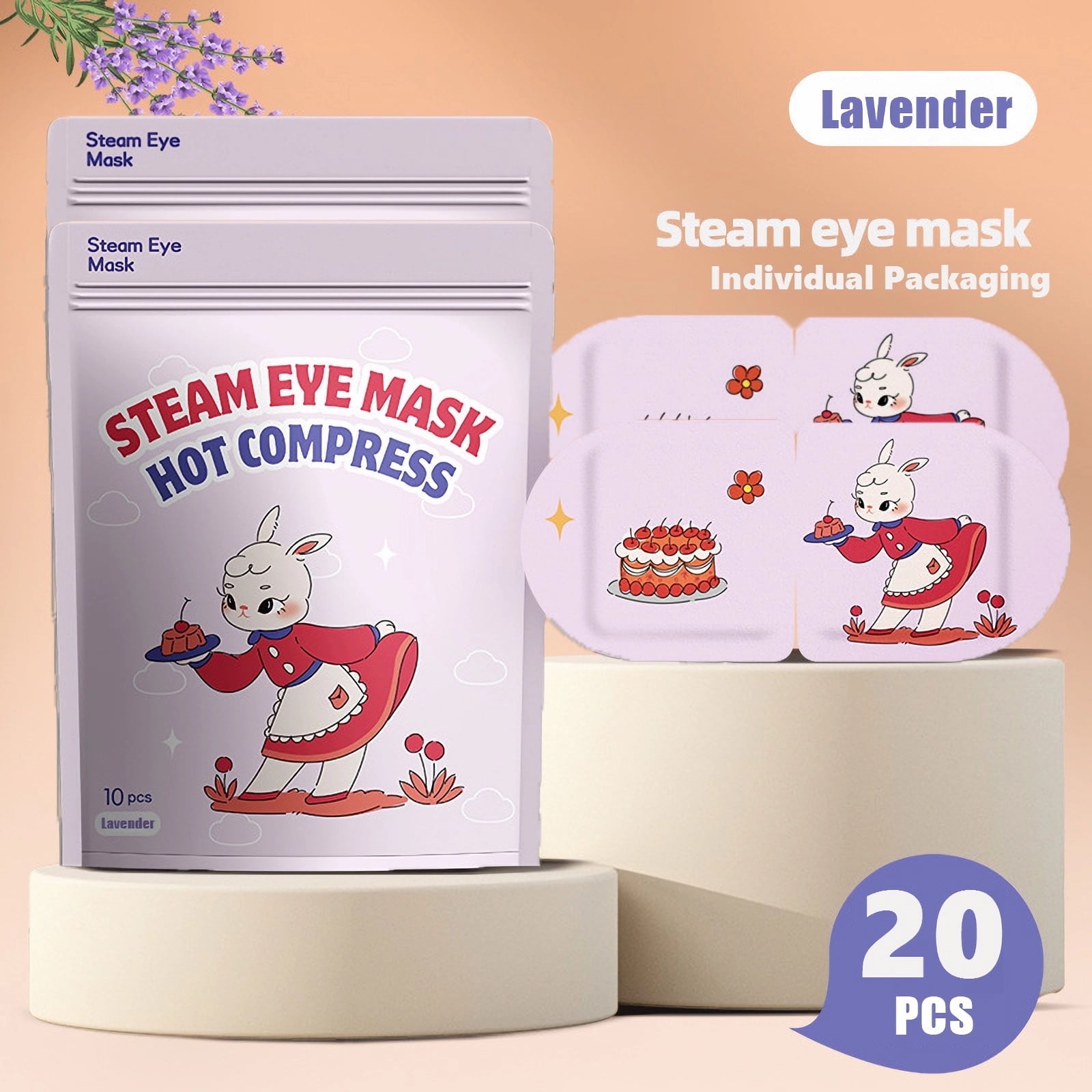 [20 Pack] Steam Eye Masks, Heated Eye Mask Warm Compress for Dry Eye ...
