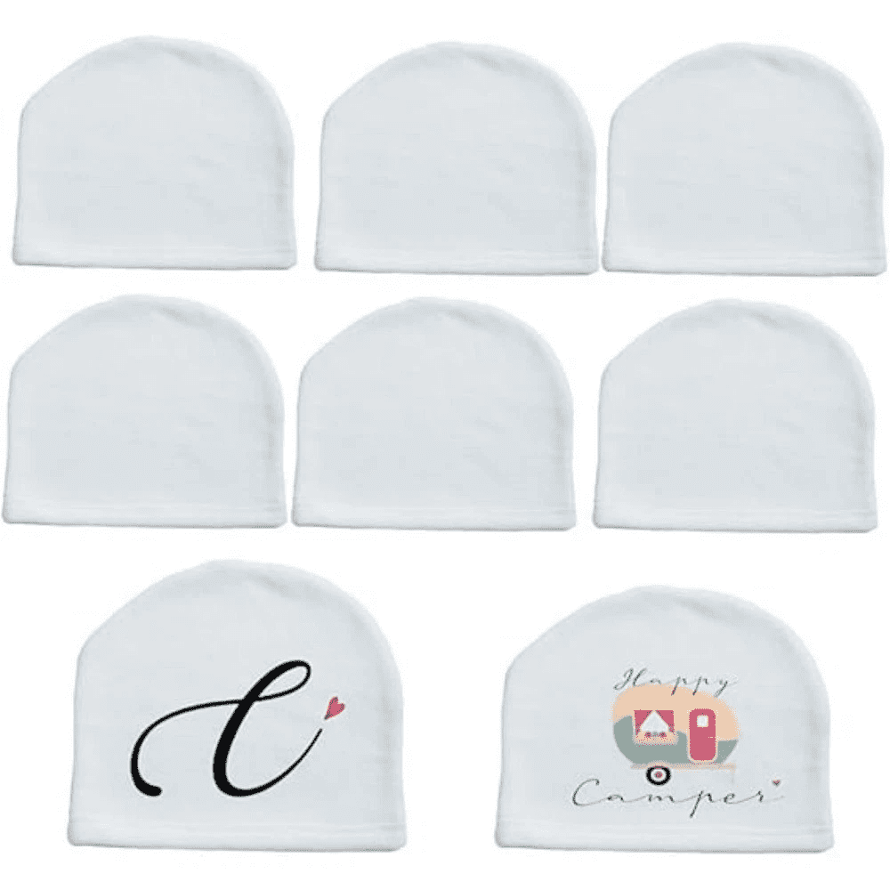 20 Pack Sublimation Blank Unisex Knit Soft Warm Cuffed Beanie Hat ...