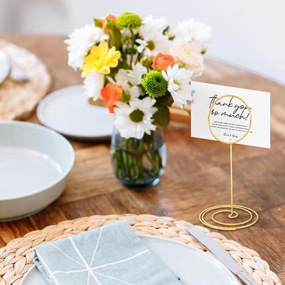 Food Label Holders and Table Number Stands for Buffets and Events