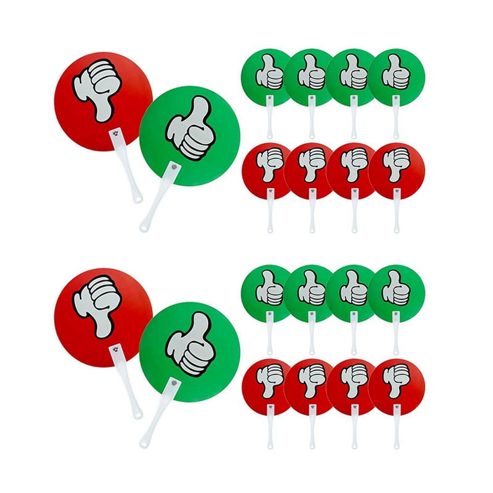 20 Pack Thumb Thumbs Down Classroom Voting Paddles Small Group ...