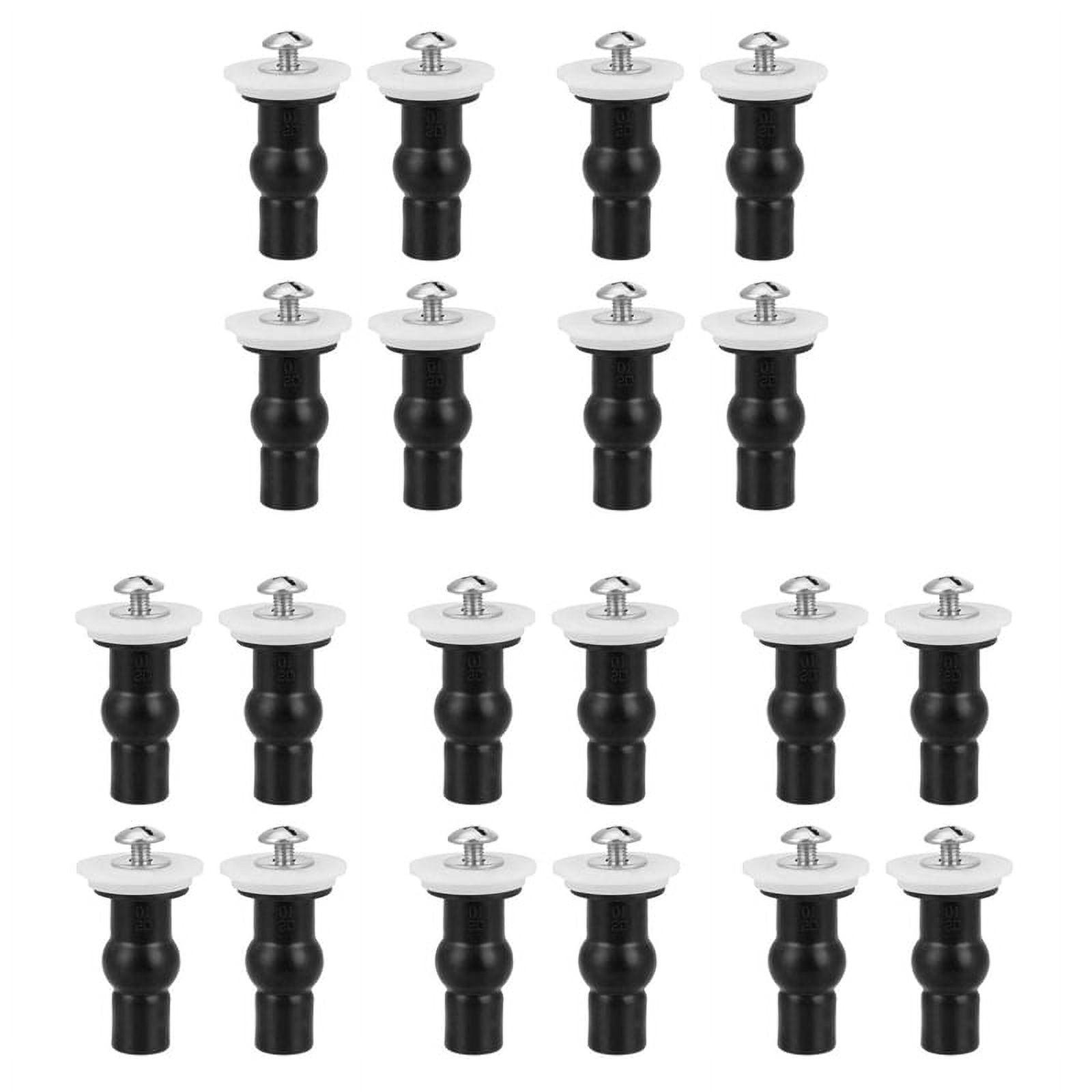 20 Pack Toilet Seat Screws Toilet Seat Hinges Bolt Expanding Rubber Top ...