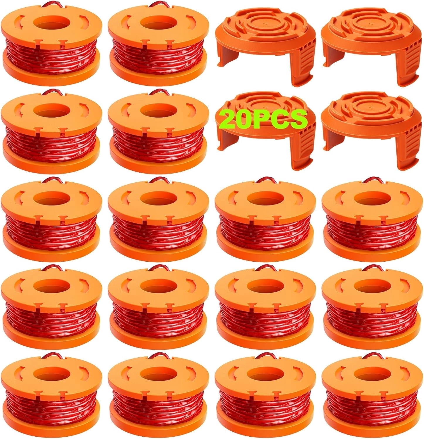 20-Pack Trimmer String Line for Worx WA0010, 0.065 inch 10ft Worx Weed ...
