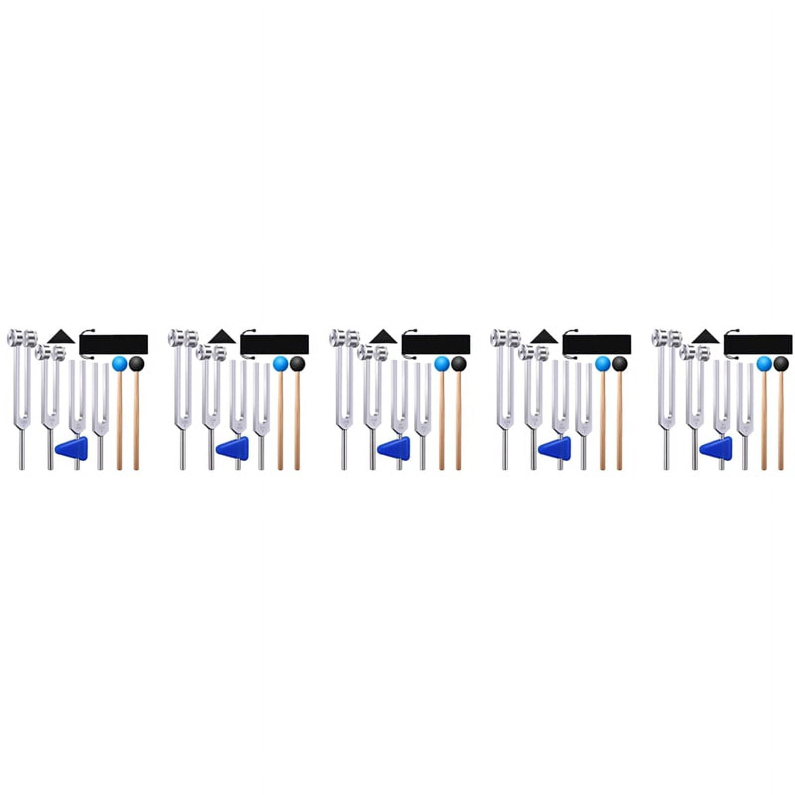 20 Pack Tuning Fork Set(128 Hz,256 Hz,512 Hz,528 Hz)with Tuning Fork ...