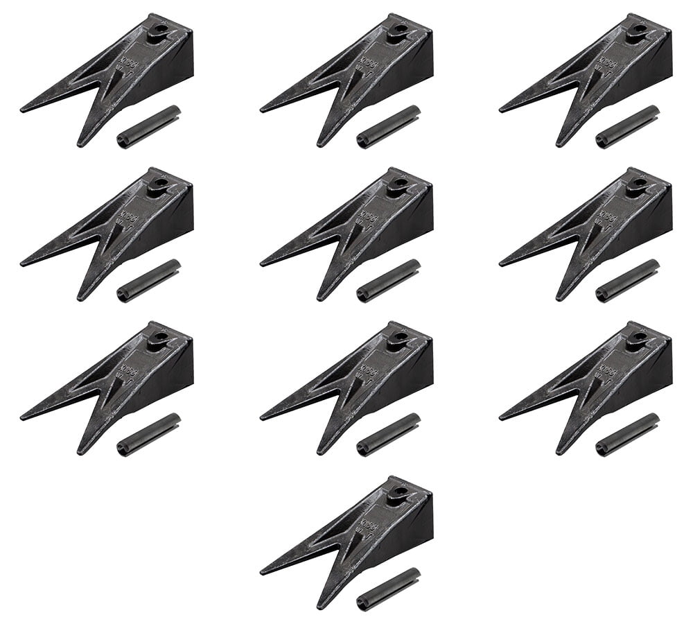 10 Pack Viking’s Hensley-Style X156WT-CT Twin Tiger Bucket Tooth w ...