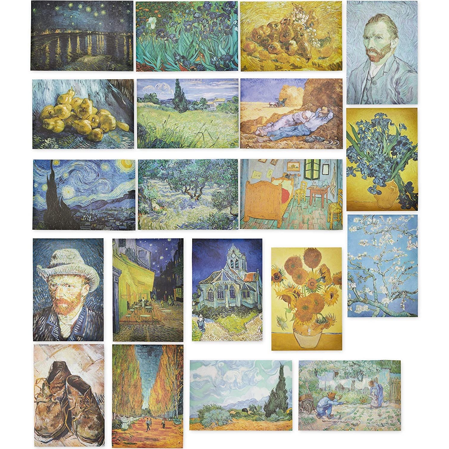 20 Pack Vincent Van Gogh Poster for Office, Apartment, Dorm, 13x19 in ...