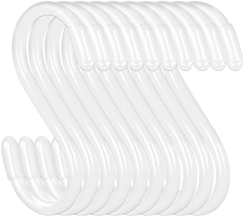 20 Pack Vinyl Coated S Hooks for Hanging,Heavy Duty S Hook for Hanging ...