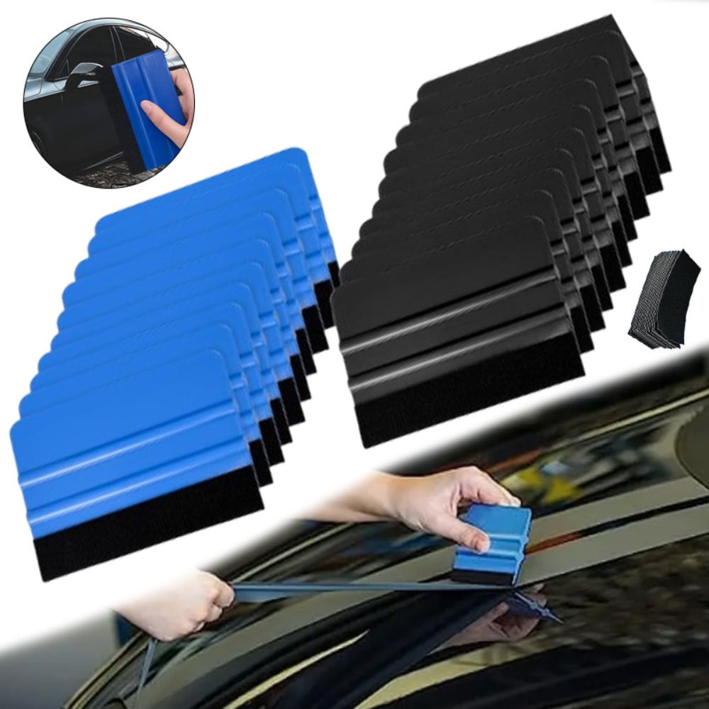 20 Pack Vinyl Squeegee with 20PCS Felt Fabric for Tint Film Decal ...
