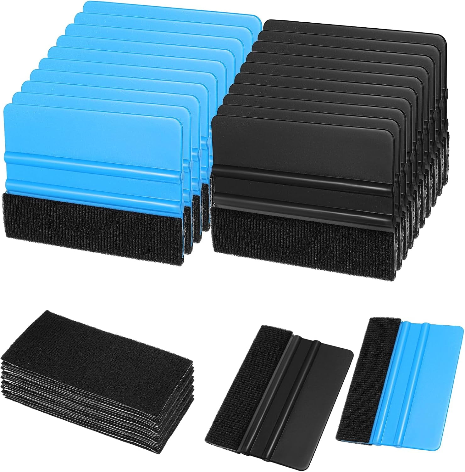 20 Pack Vinyl Squeegee with 20PCS Felt Fabric for Tint Film Decal ...