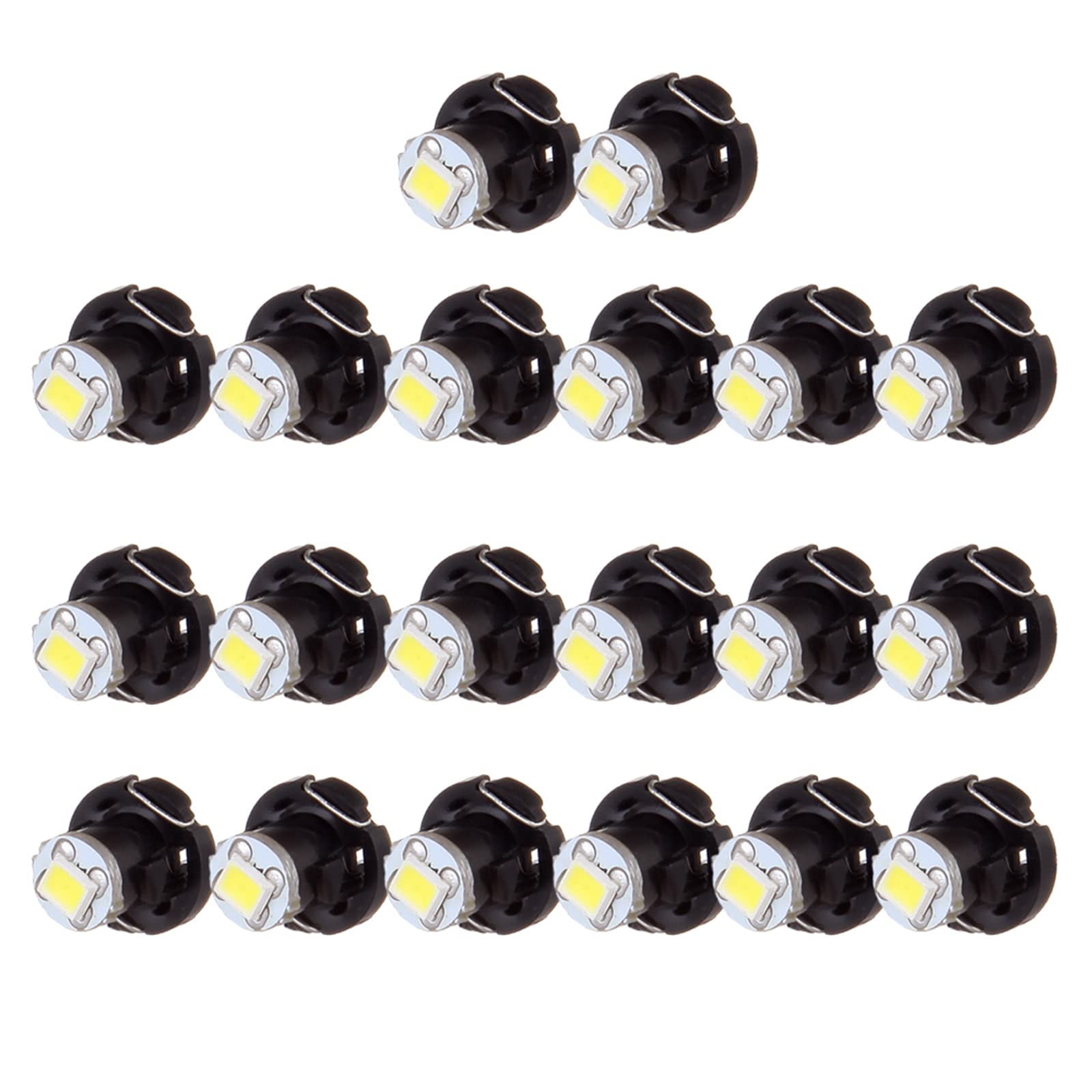 20 Pack White T4 T4.2 Neo Wedge 2835-SMD LED A/C Light Bulbs - Walmart.com