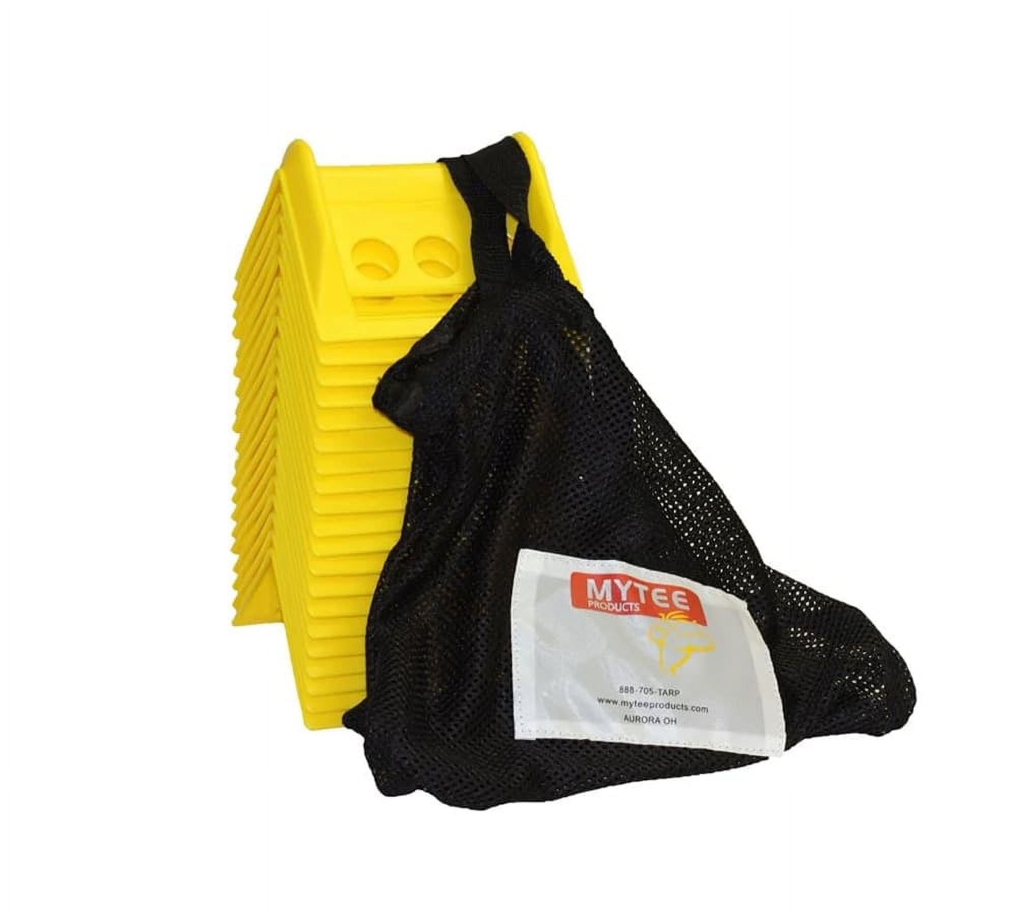 20 Pack Yellow 4" Flatbed Edge Protectors with Carrying Case - 4" Winch ...