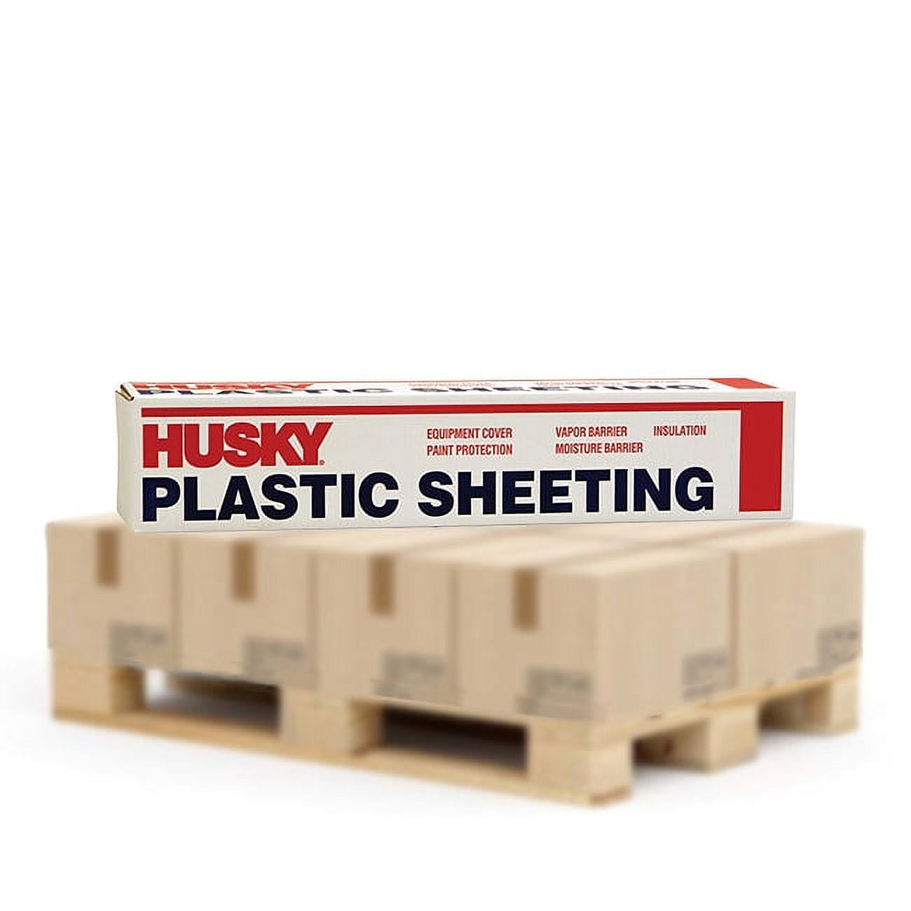 20‐Pack of 10' x 100' Poly ‐ America 410C Clear Husky 4‐Mil Low Density ...