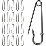 20 Pack of 2-Inch Heavy-Duty Steel Safety Pins – Ideal for Blankets ...