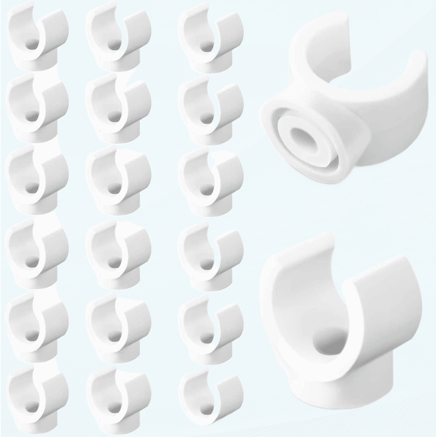 20 Packs 1/2 Inch PEX Clips Pipe Hangers Clamps Pipe Support Holder 16 ...