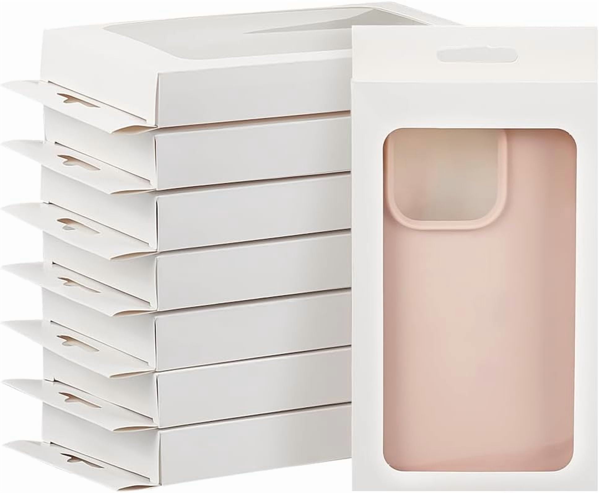 20 Packs 6.1x3.5x0.8 Inch Kraft Paper Box White Bakery Boxes Rectangle ...