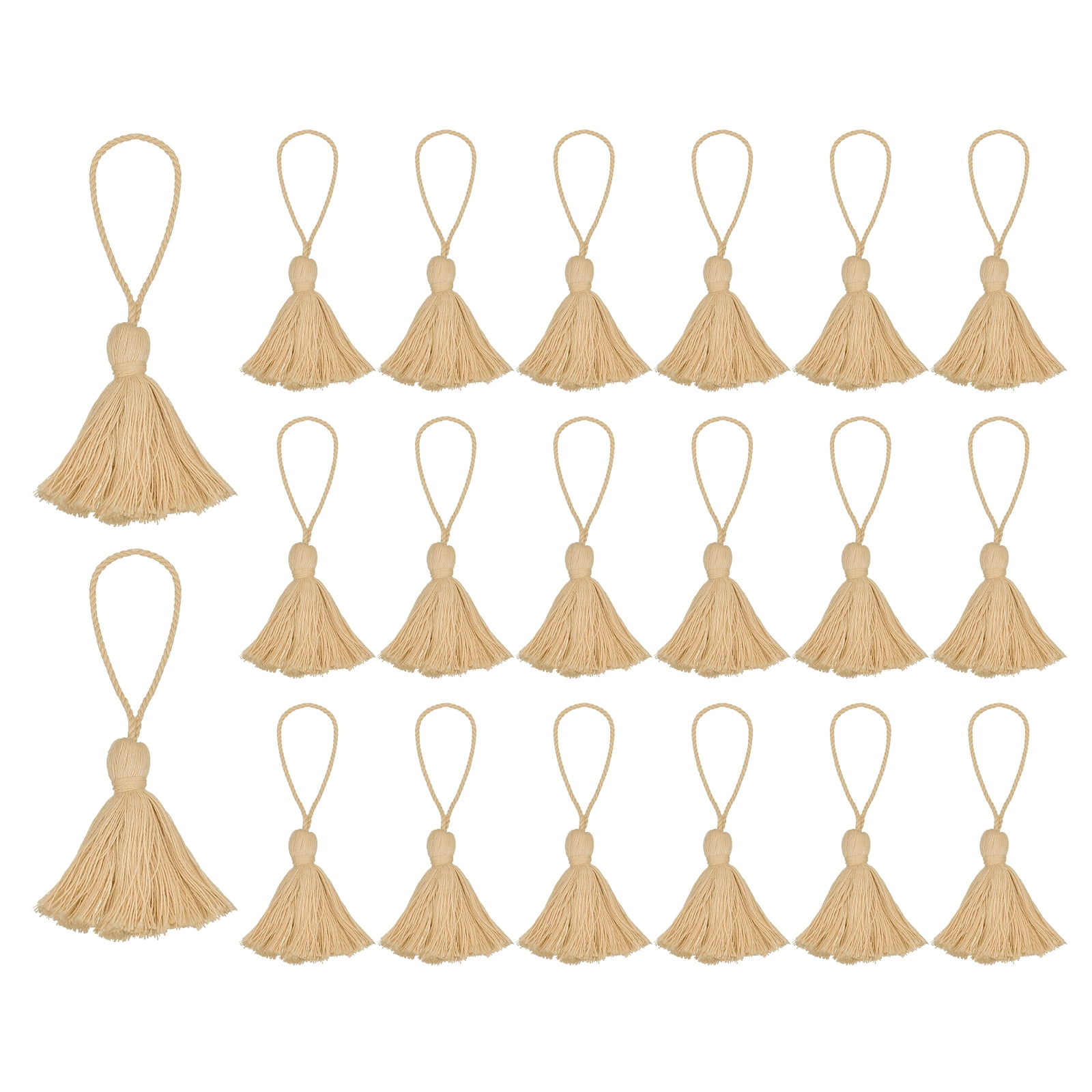 20 Packs Bookmark Tassels 4.3 Inch Hanging Loop Small Tassels Soft Mini ...
