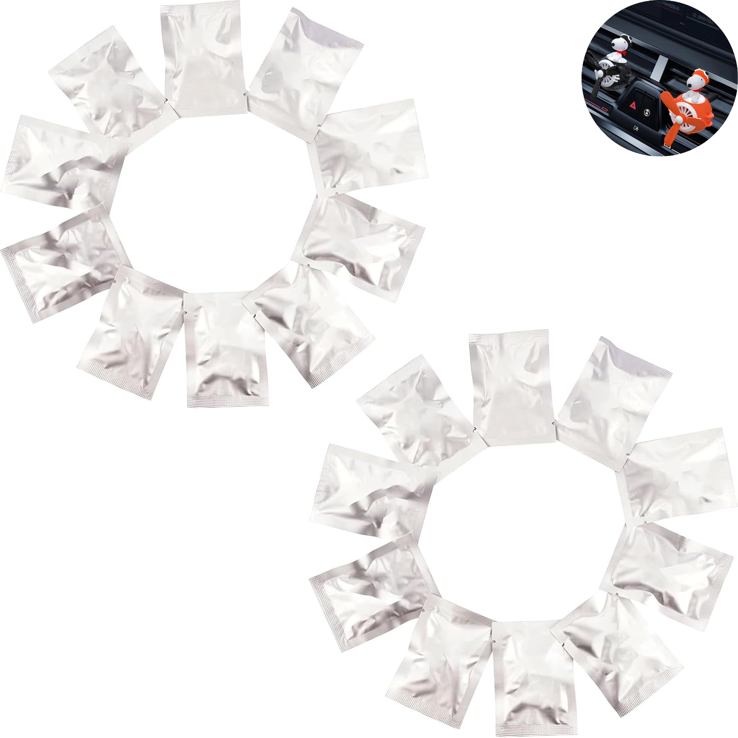 20 Packs Car Air Fresheners Refills Solid Fragrance Replacement Pads ...