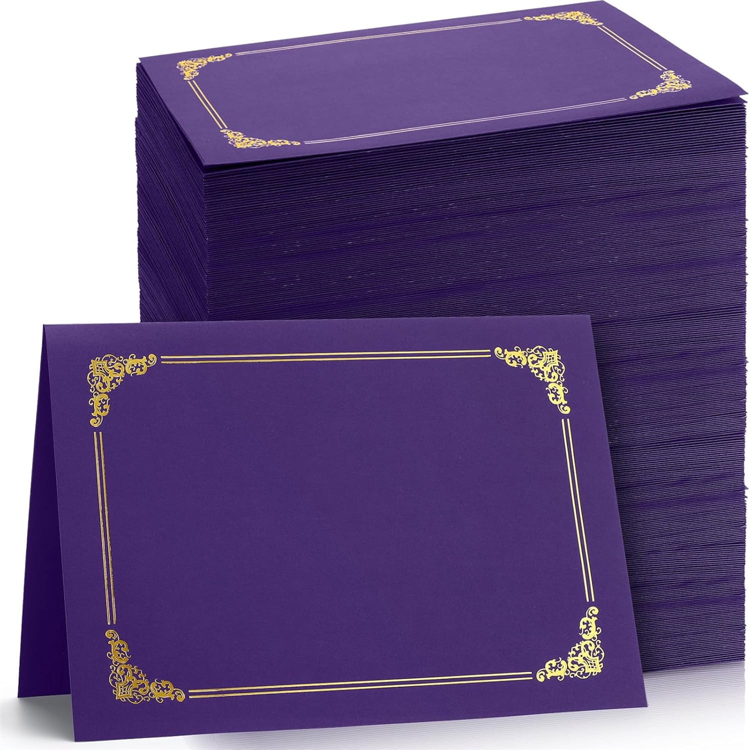 20 Packs Certificate Holders Bulk, Diploma Covers Gold Foil Border ...