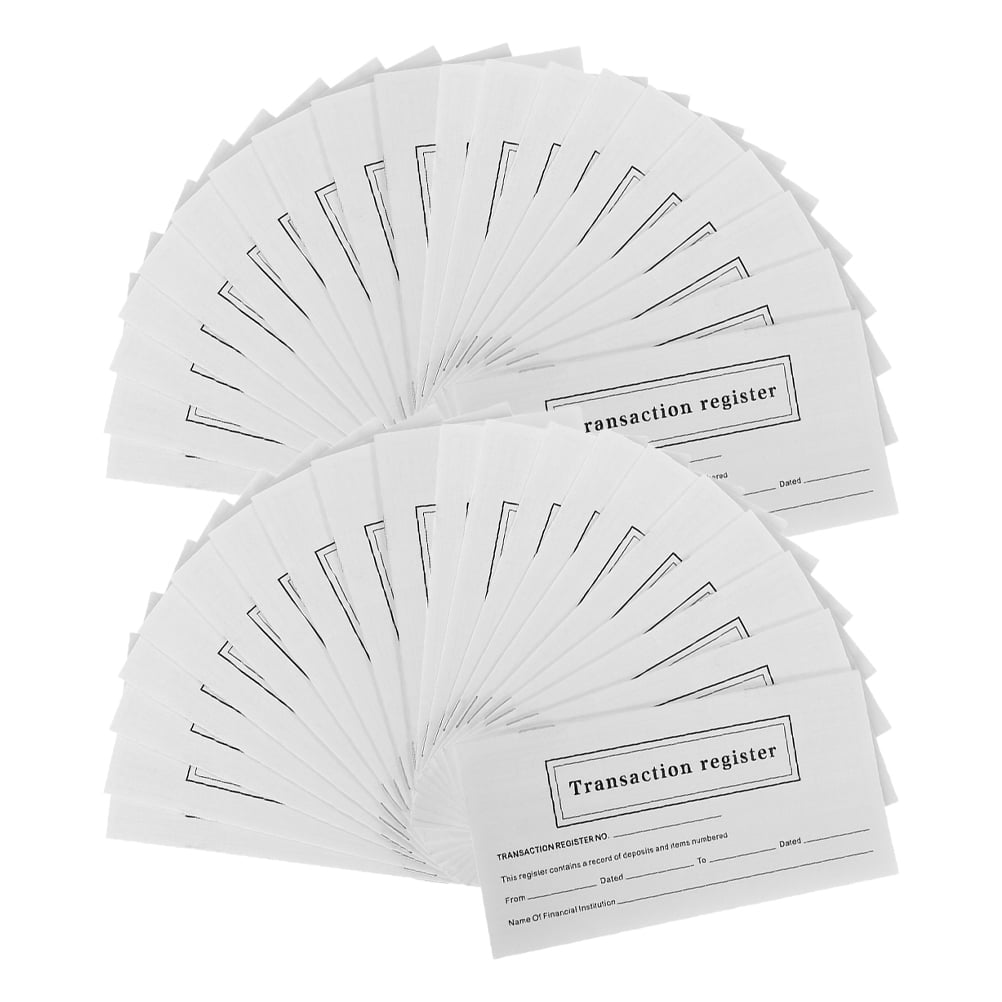 20 Packs Check Registers Personal Checkbook Blank Ledger Transaction ...