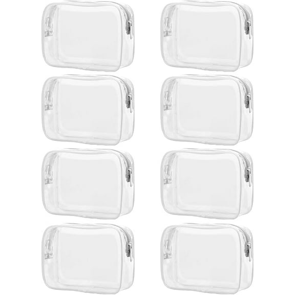 6 Packs Clear Cosmetics Bags for Women Men Waterproof Toiletry Bags PVC ...