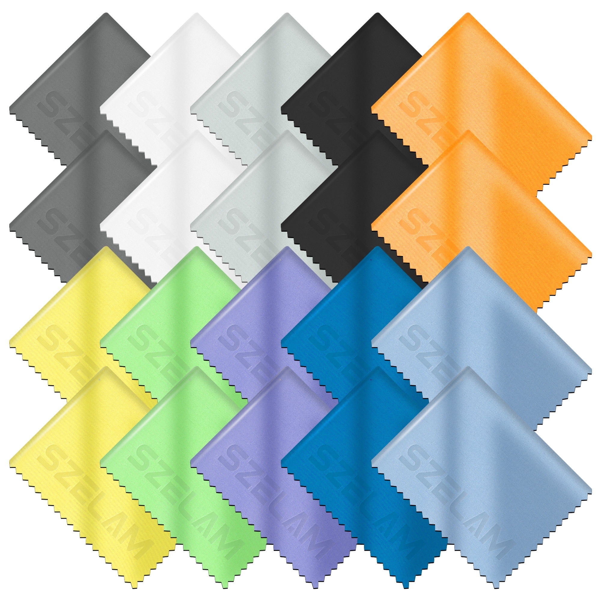 20 Packs Eye Glasses Cloth, Microfiber Cleaning Cloths, (6"x7") Cleans ...