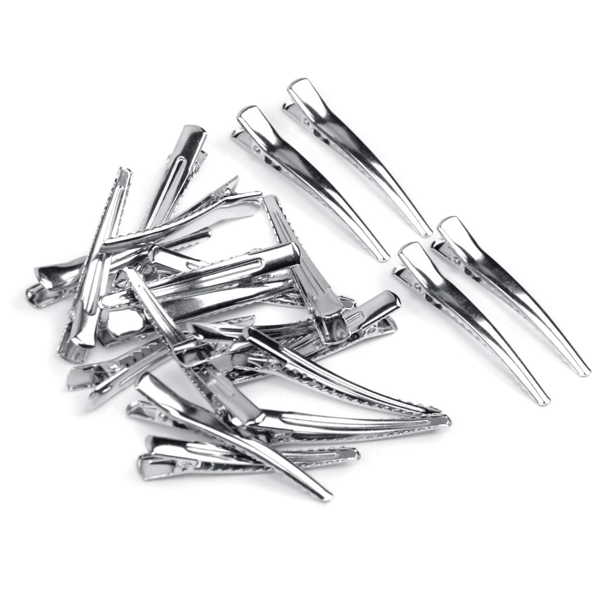 20 Packs Metal Alligator Hair Curl Clips, 2.4 inch Duck Bill Clips for ...