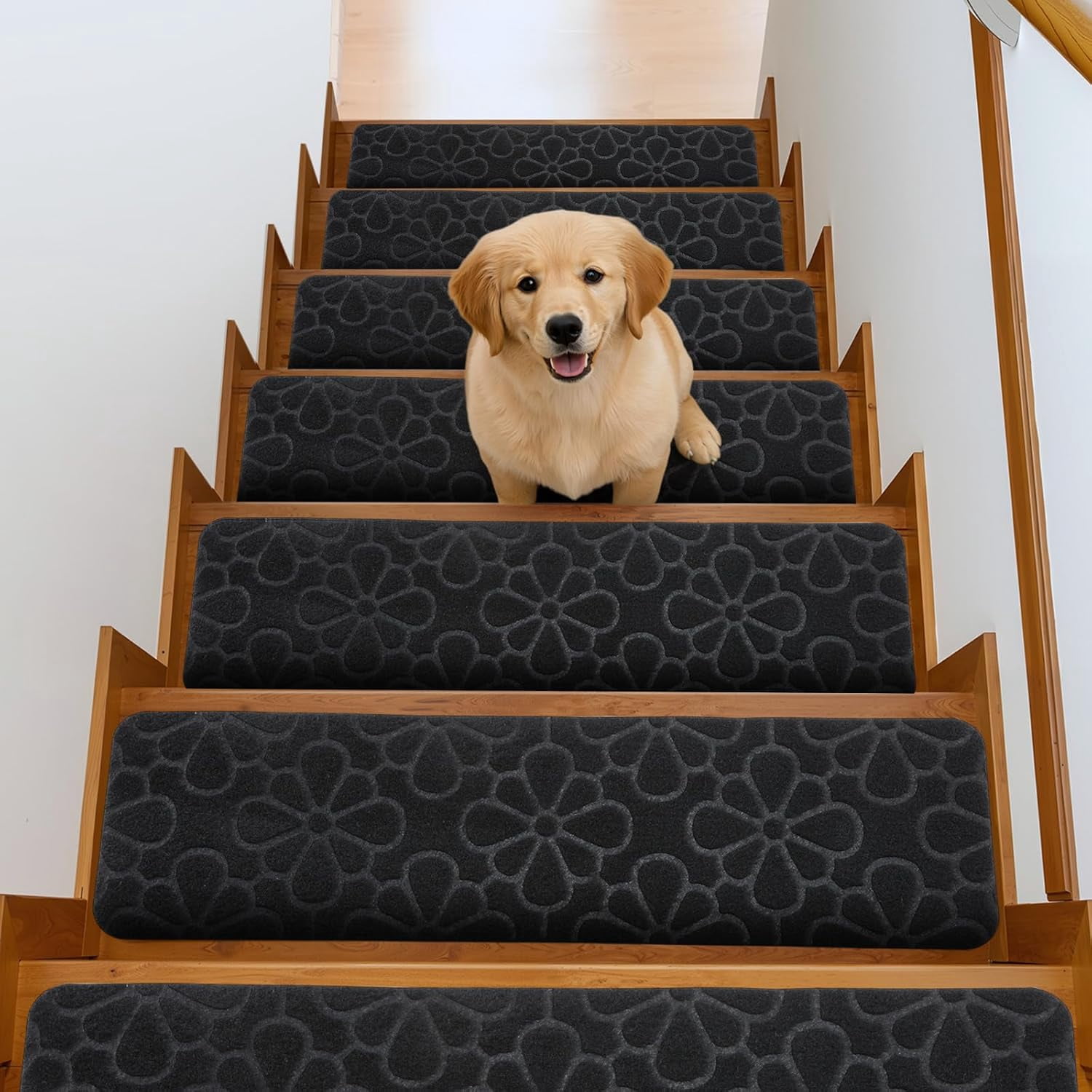 20 Packs Non Slip Stair Treads 30 x 8 Inches for Wooden Steps Indoor ...