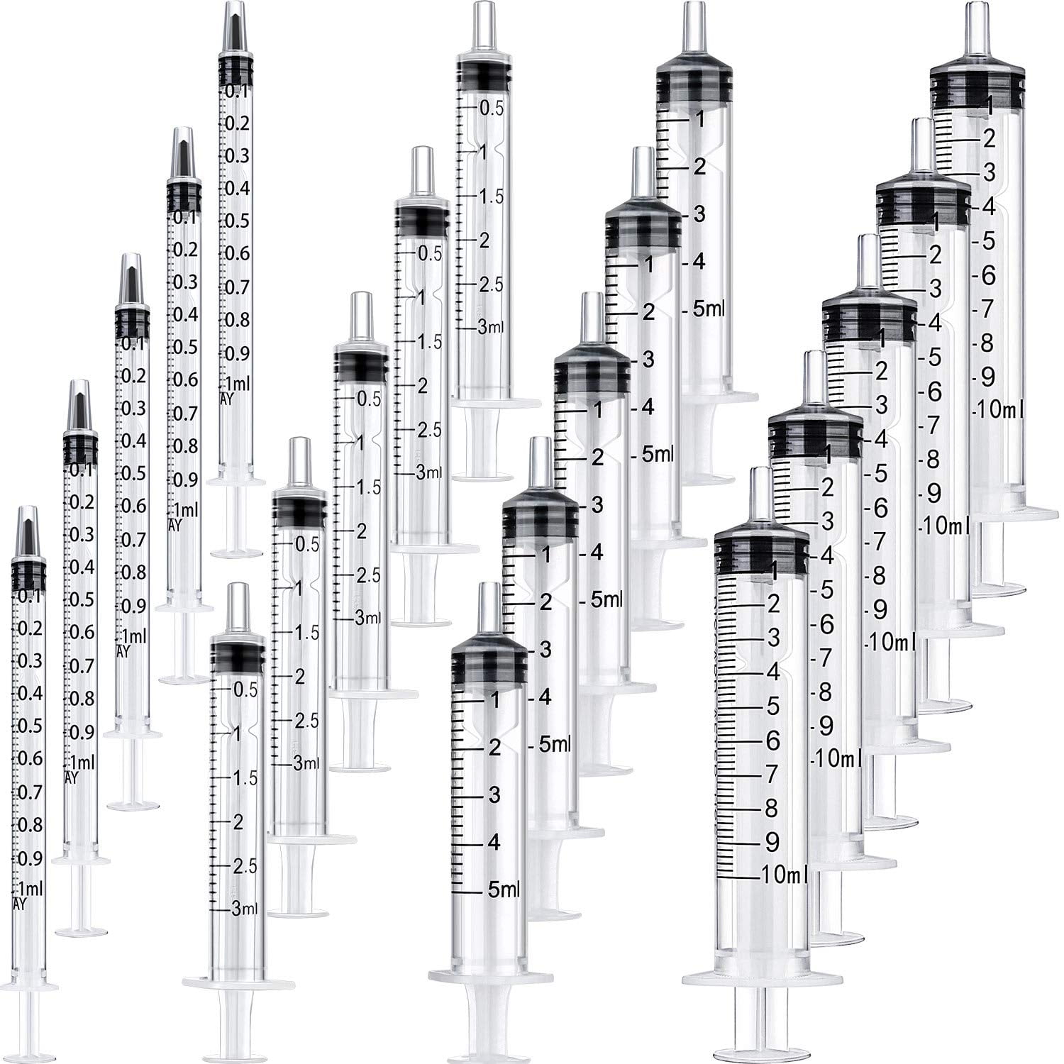 20 Packs Plastic Syringe with Measurement, Suitable for Measuring ...