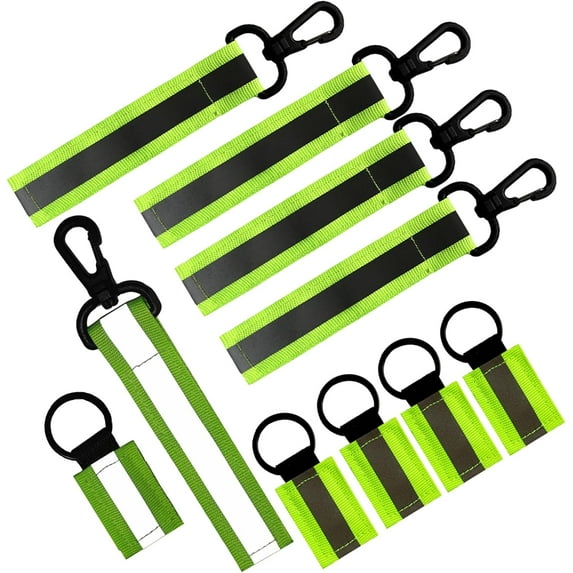 20 Packs Reflective Straps for Walking at Night, Glow in The Dark ...