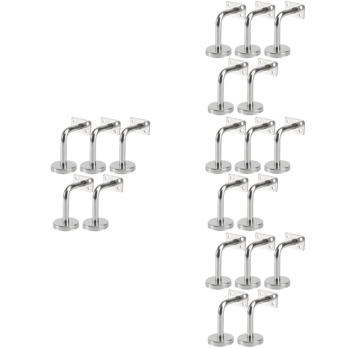 20 Packs Stainless Steel Handrail Brackets, Heavy Duty Wall Mounted ...