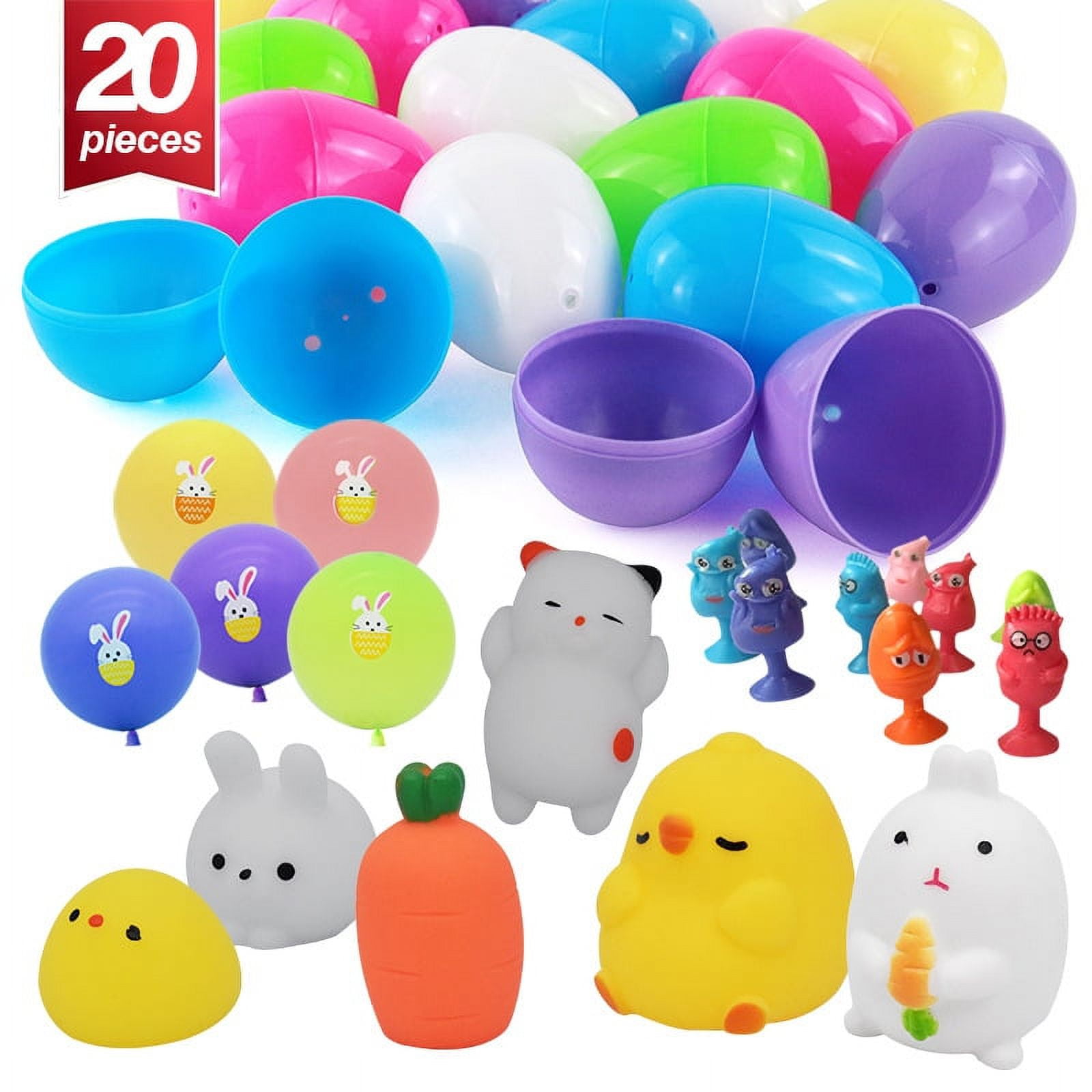 20 Packs Toys Pre Filled Easter Eggs Combo Set for Easter Basket ...