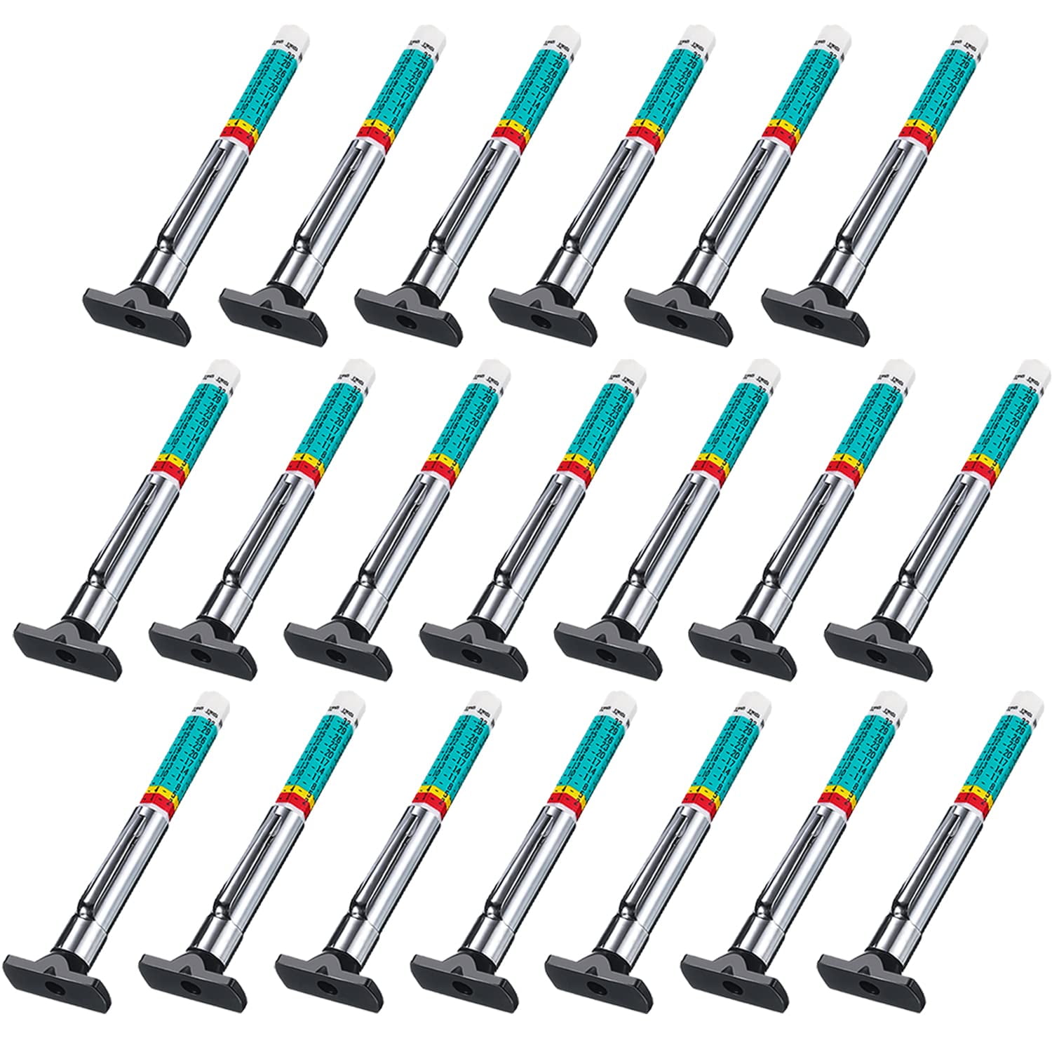 20 Packs Tyre Tread Depth Gauge Color Coded Tire Depth Gauge Tool Tire ...