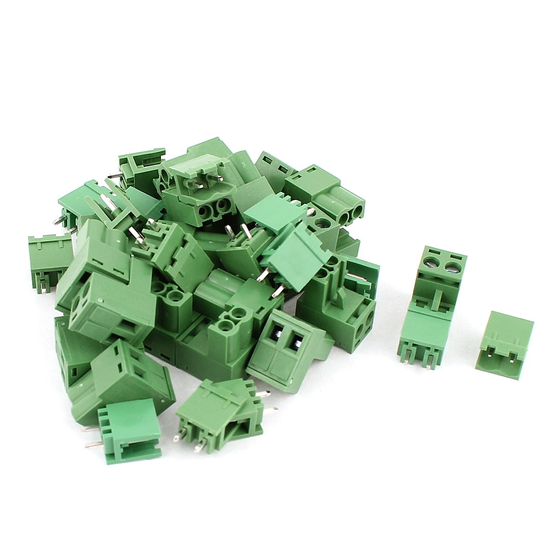 20 Pair 5.08mm Pitch Male Plug Female Socket PCB Screw Terminal Block - Walmart.com
