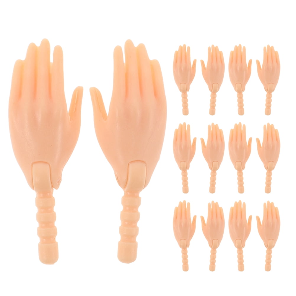 20 Pair Realistic Doll Hand Parts for DIY Crafting Miniature Plastic ...