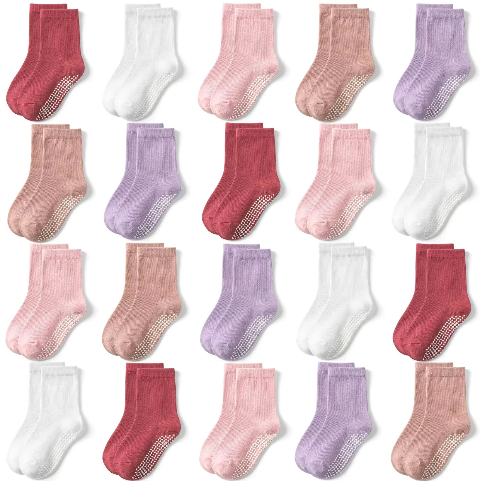 20 Pairs Baby &Toddler Socks Boys Girls Grips Non Slips Kid Gripper ...