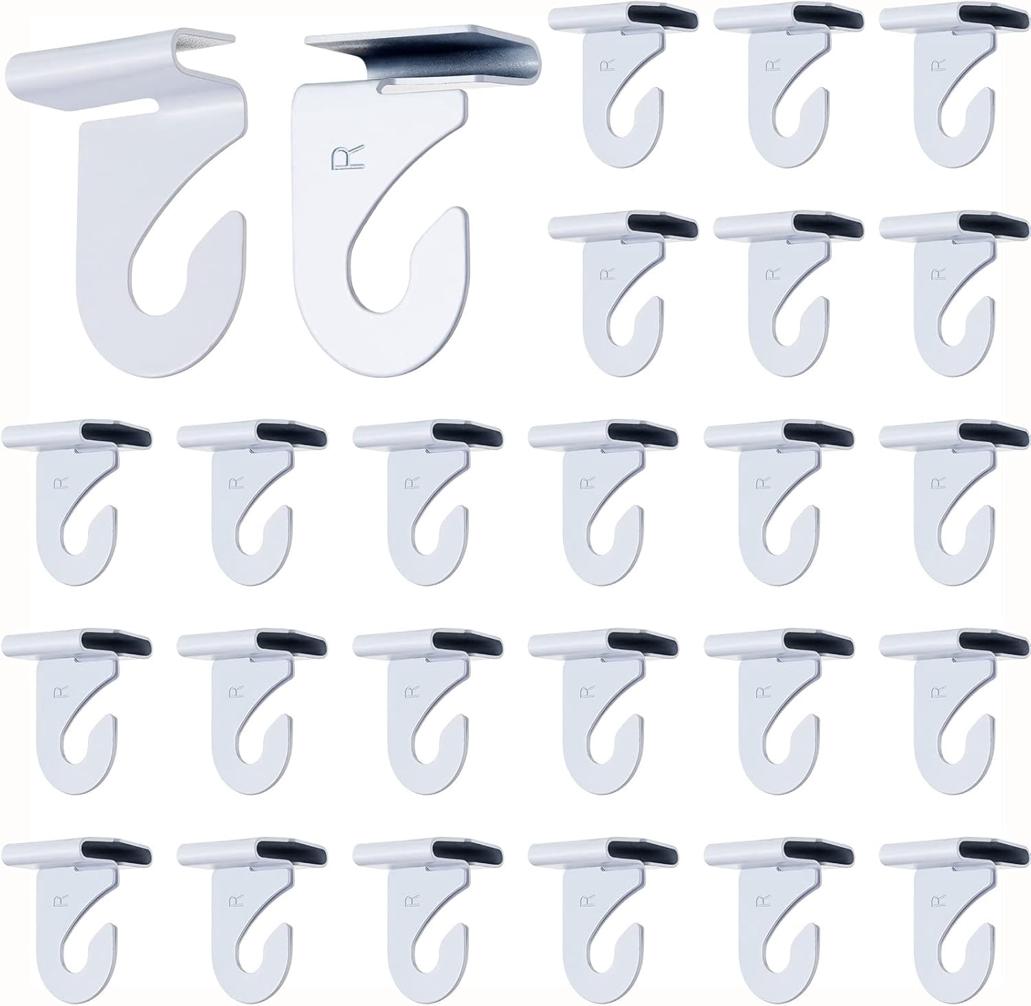 20 Pairs Drop Ceiling Hooks for Hanging T-Bars Right and Left White ...