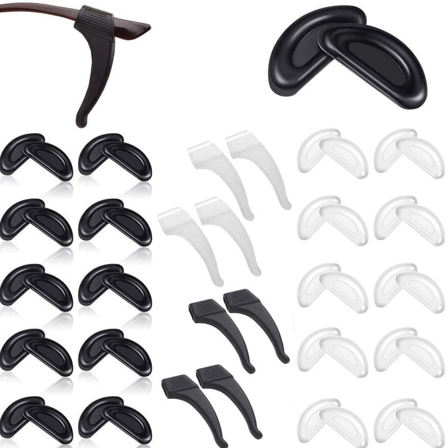 20 Pairs Eyeglass Nose Pads and 4 Eyeglass Retainer Sticky Pads ...