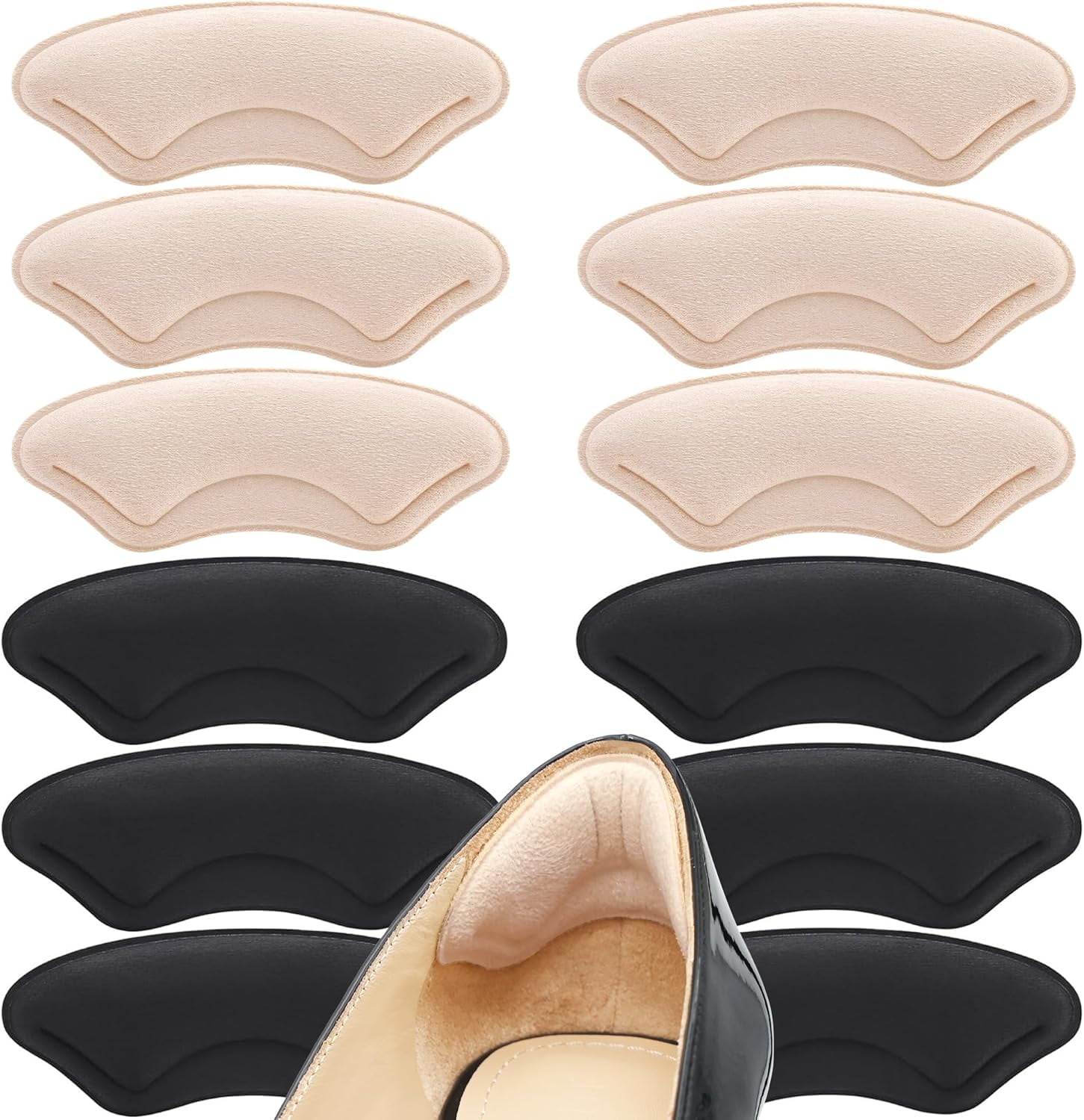 20 Pairs Heel Cushion Liners for Big and Loose Shoes - Protectors for ...