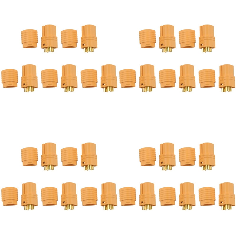 20 Pairs MT60 3.5mm 3-Wire 3-Pole Connector Plug Set for RC ESC to ...